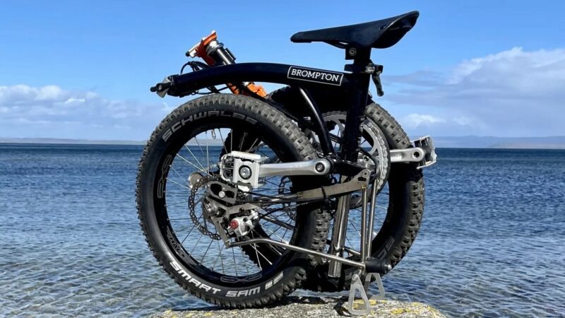 The New Brompton Folding Bike Has 2.4" Tyres For Off-Road Terrain ...